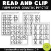 Farm Read and Clip Count - Simply Kiddos