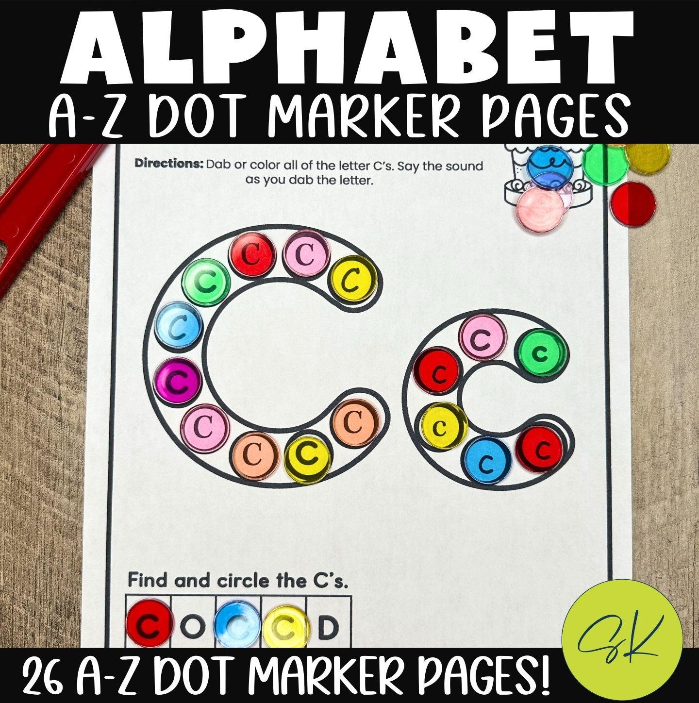 Alphabet Dot Marker Pages – Simply Kiddos